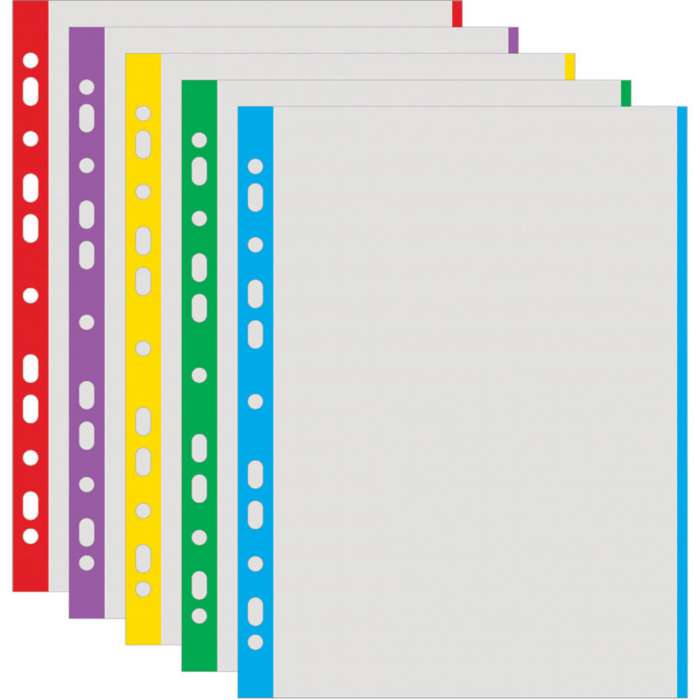 Obaly "U" závěsné A4 s barevným okrajem, 100 ks, modré | OFFICEO.cz