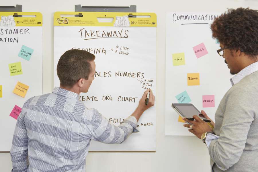 Samolepicí flipchart Post-it -63,5 cm x 76,2 cm, bílý | OFFICEO.cz