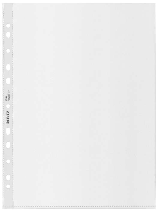 Euroobaly "U" Leitz RECYCLE - A4, čiré, krupičkové, ekologické, 100 mic ...