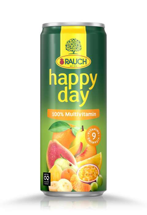 Džus Happy Day - multivitamin, 24x 0,33 l, plech | OFFICEO.cz